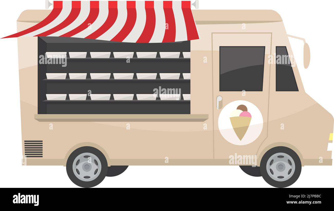 Ice cream van menu Cut Out Stock Images & Pictures - Alamy