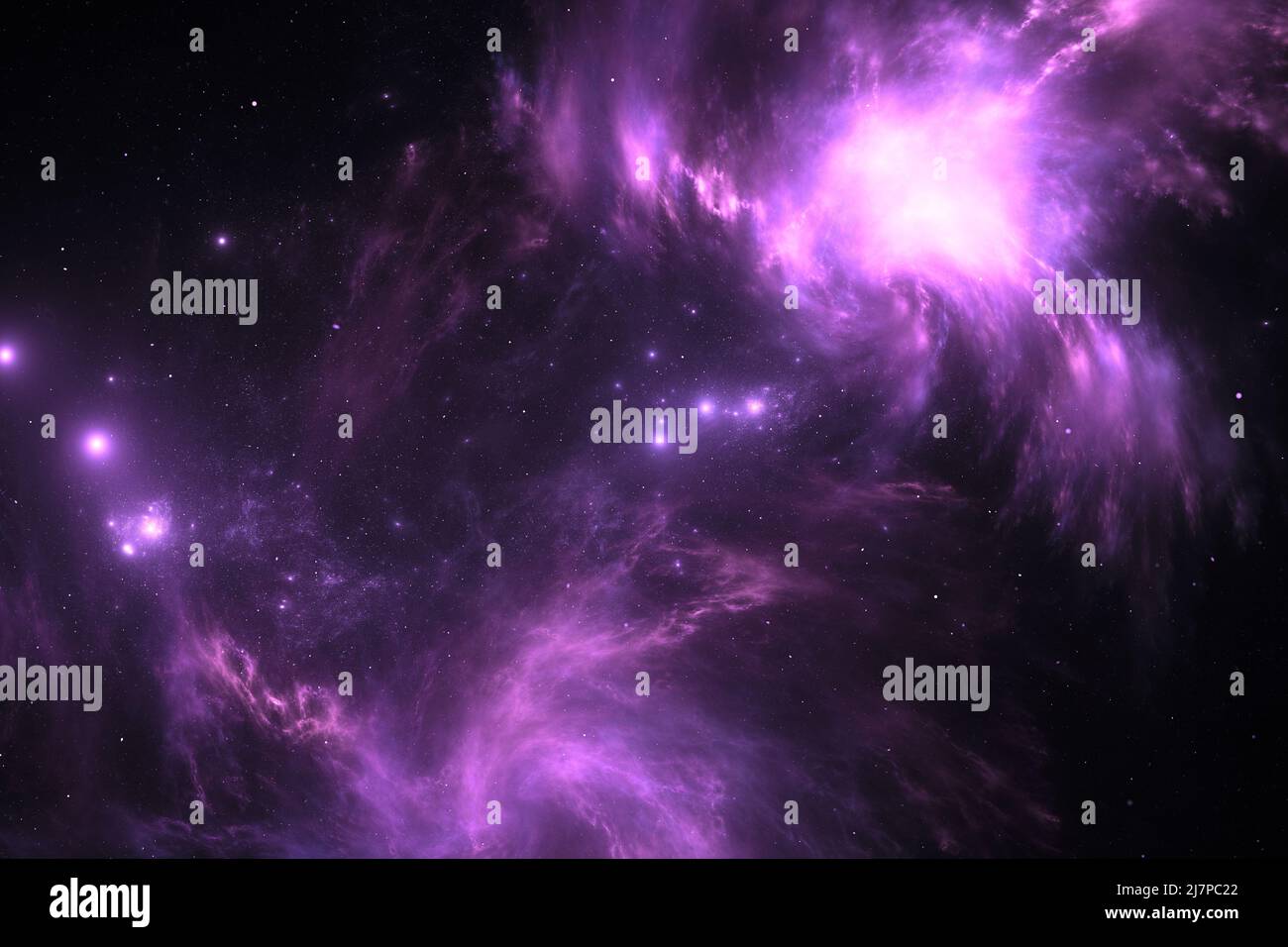 Space background with realistic nebula and shining stars. Colorful ...