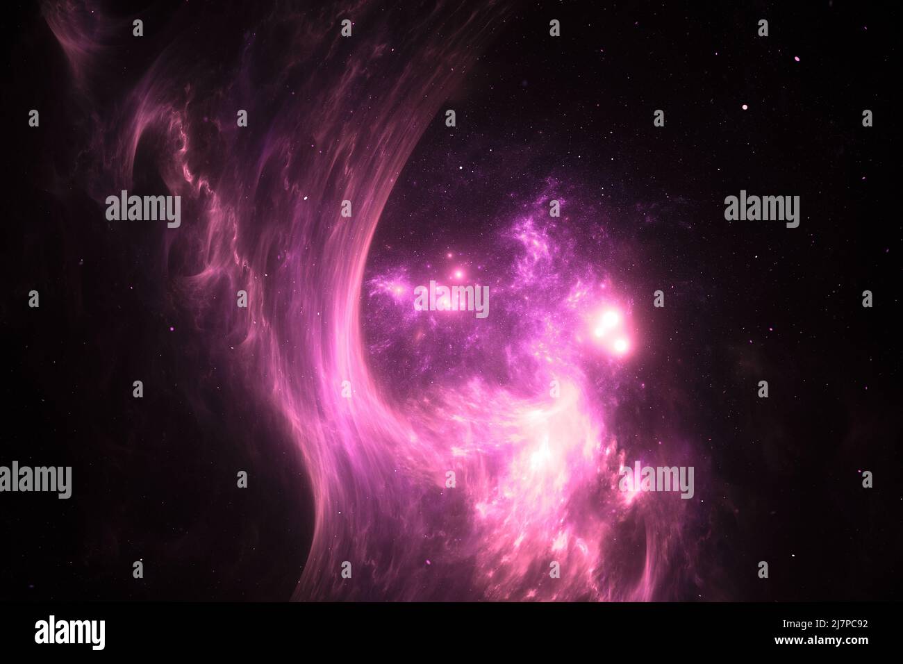 Space background with realistic nebula and shining stars. Colorful ...