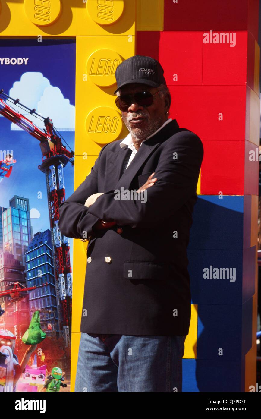 LOS ANGELES - FEB 1: Morgan Freeman at the "Lego Movie" Premiere at ...