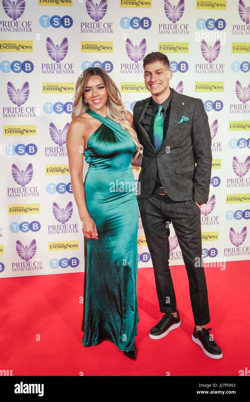 Richie Driss (R) attends the MEN Pride of Manchester Awards, in ...