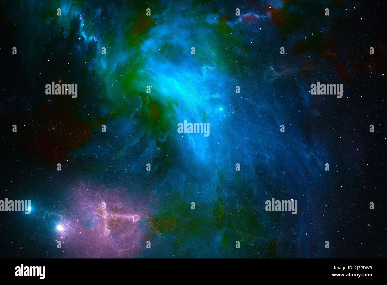 Space background with realistic nebula and shining stars. Colorful ...