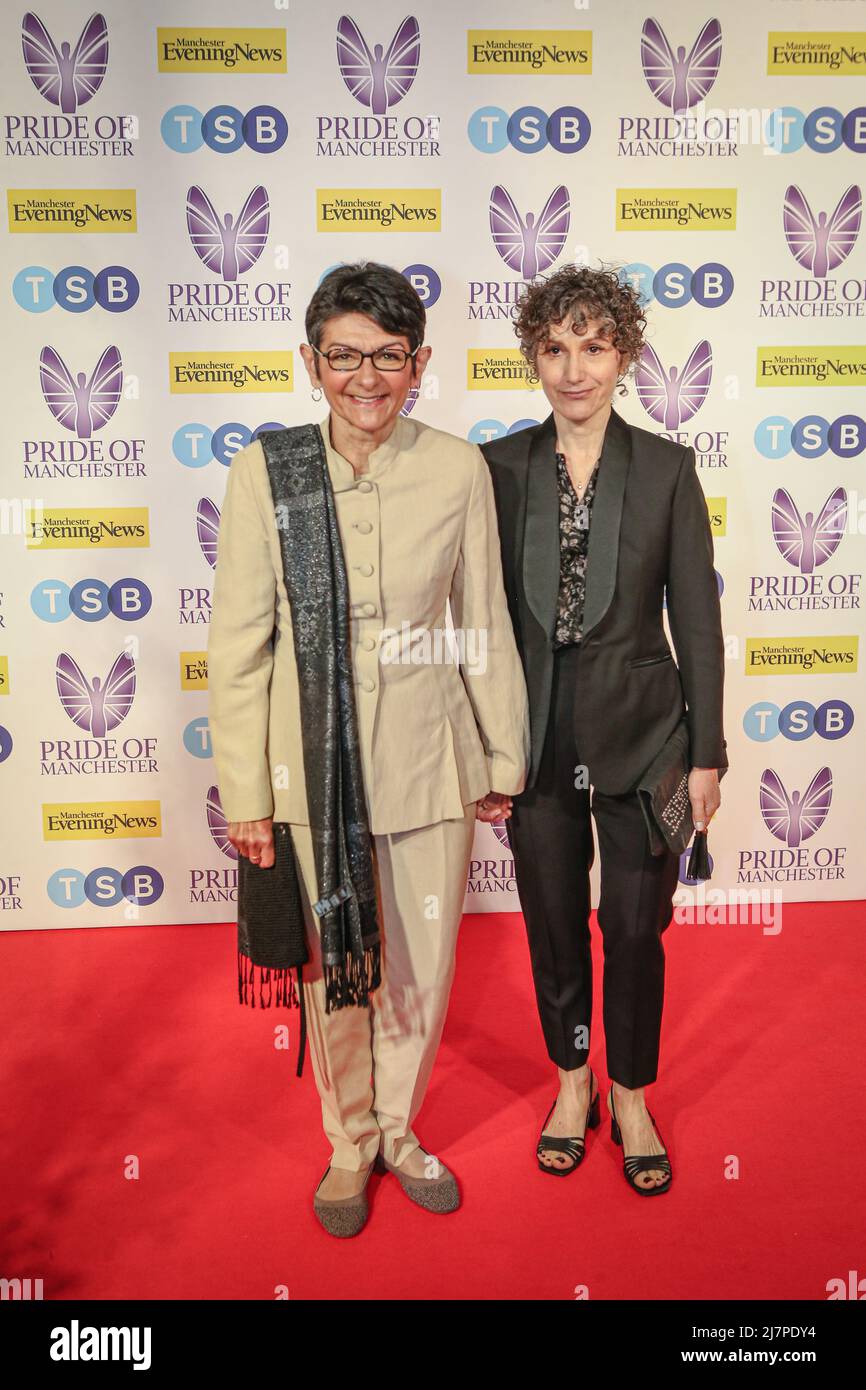 Shelley King (L) and Trilby James (R) attend the MEN Pride of ...