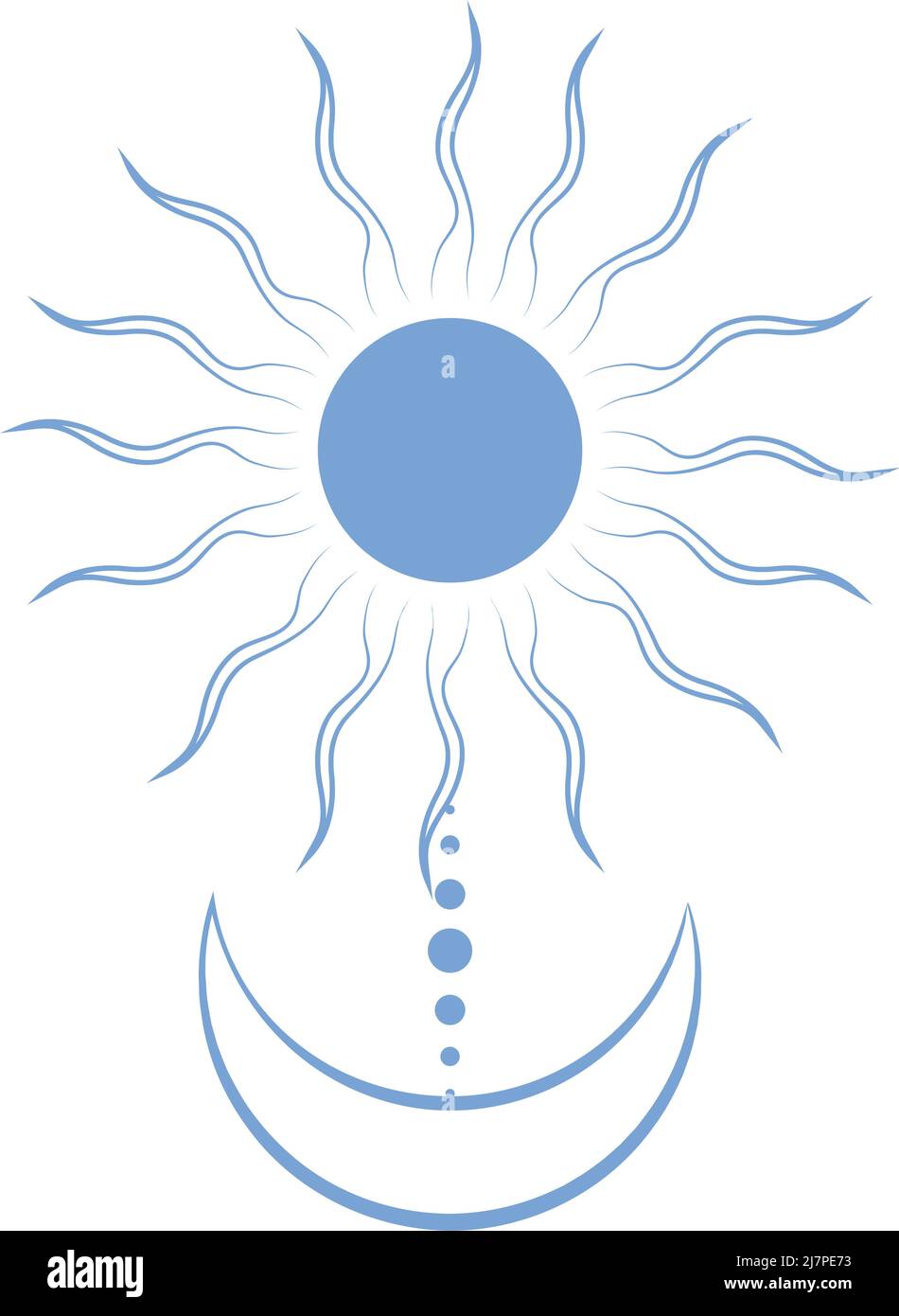sun and moon esoteric symbol Stock Vector Image & Art - Alamy