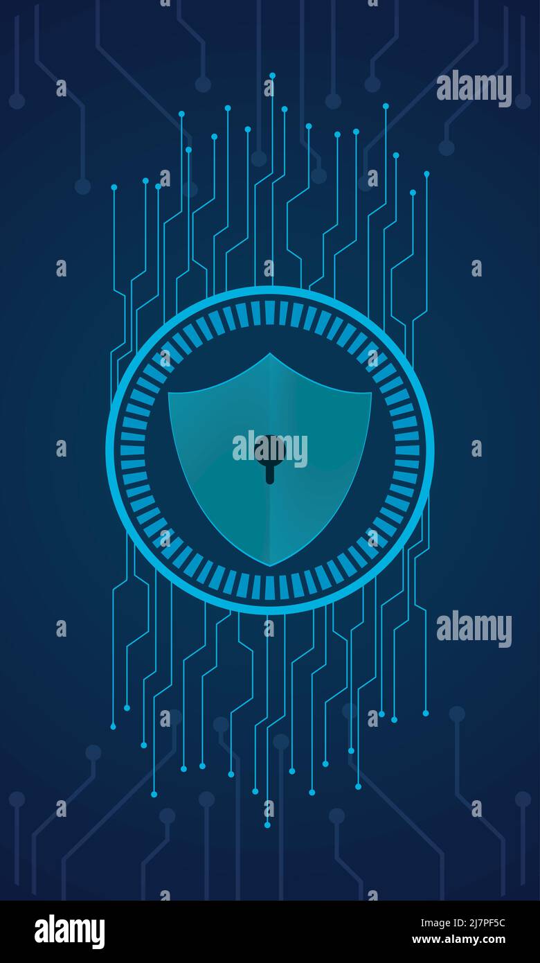 shield in circuit security icon Stock Vector Image & Art - Alamy