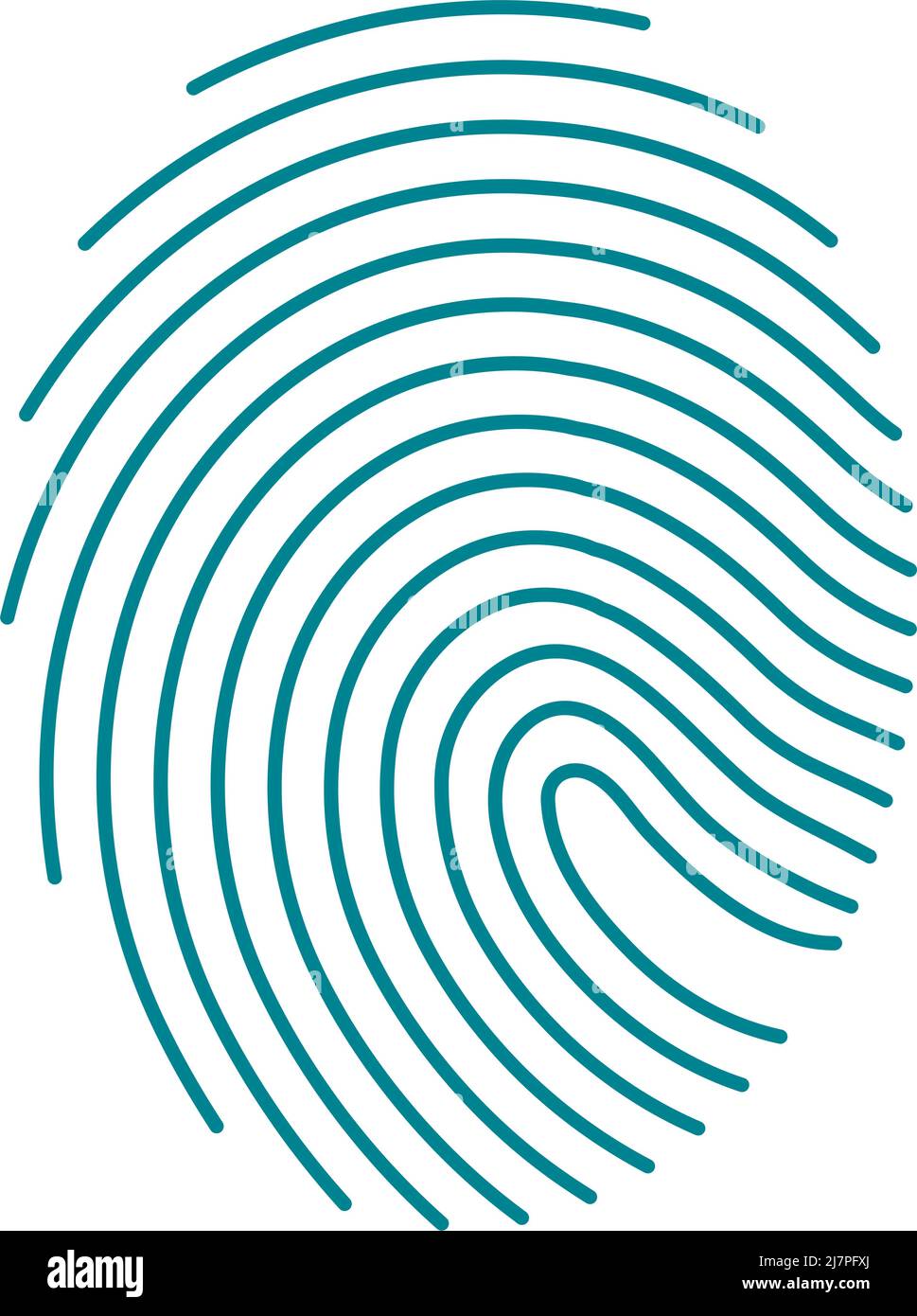 finger print sign isolated icon Stock Vector Image & Art - Alamy
