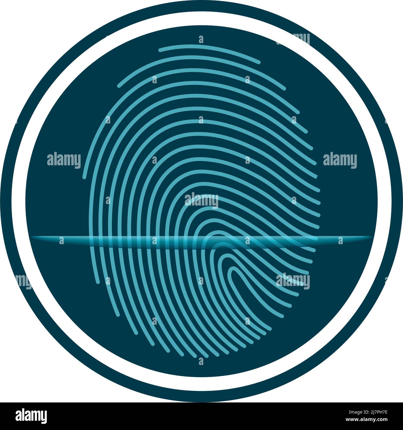 Fingerprint cyber security scanning Stock Vector Images - Alamy