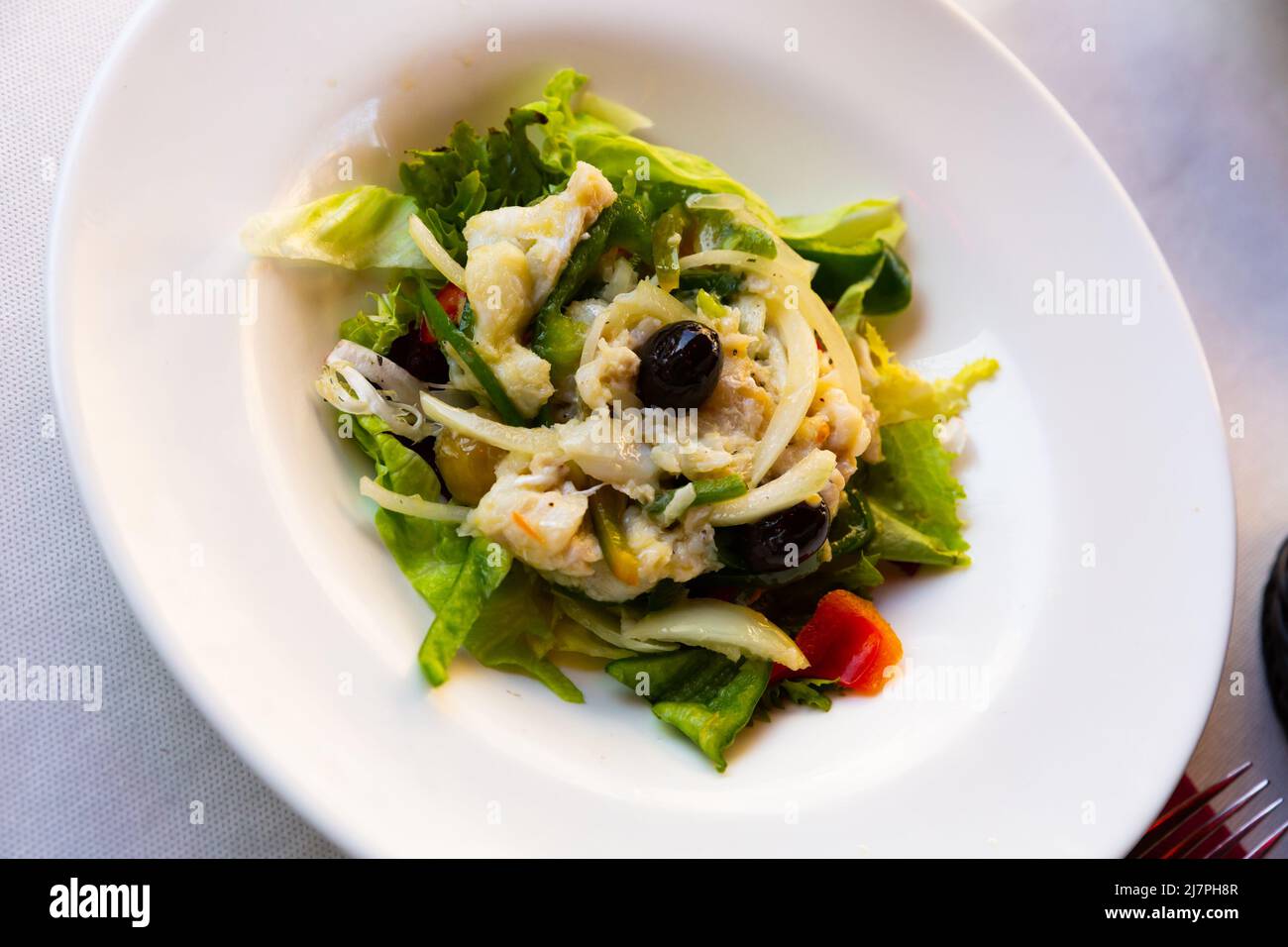 Esqueixada cod, typical dish of Catalan cuisine Stock Photo - Alamy
