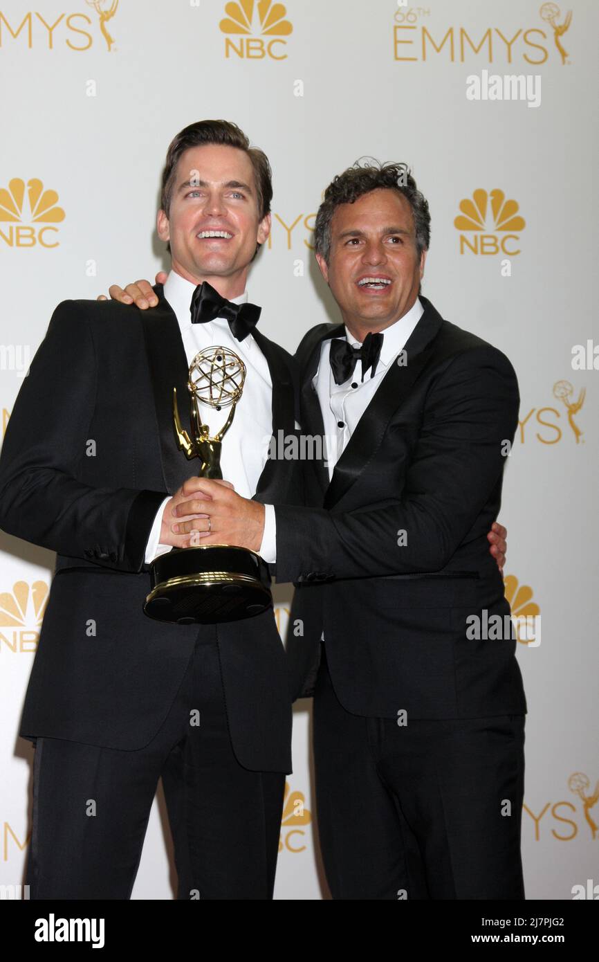 LOS ANGELES - AUG 25: Matt Bomer, Mark Ruffalo at the 2014 Primetime ...