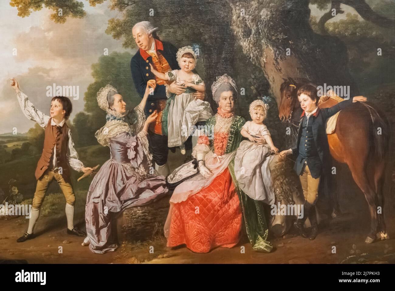 Painting titled "The Bradshaw Family" by German Artist Johan Zoffany ...