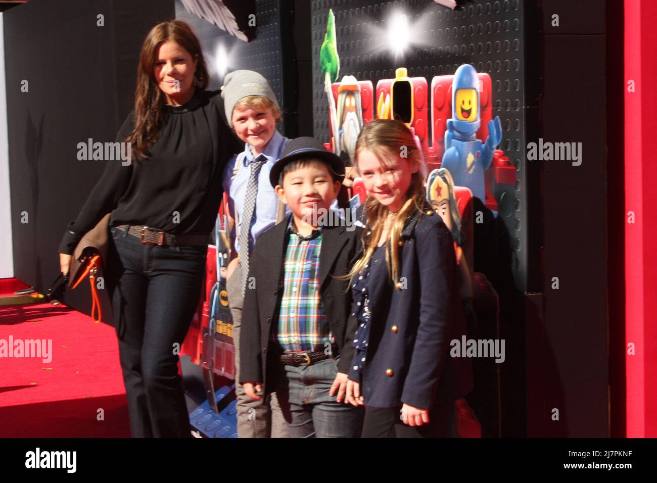 LOS ANGELES - FEB 1: Marcia Gay Hardin, her children, and Albert Tsai ...