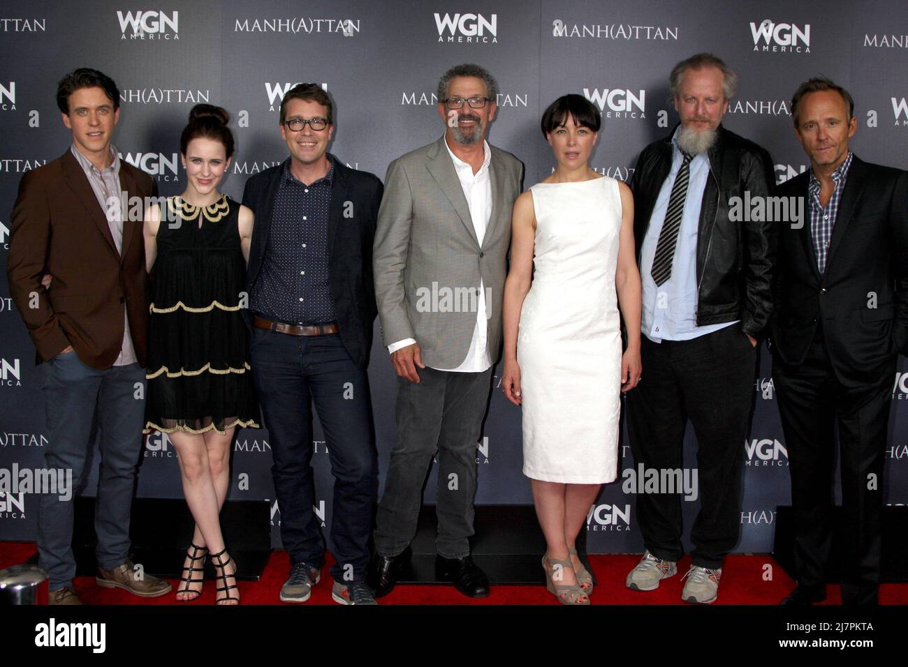 LOS ANGELES - JUL 9: Ashley Zukerman, Rachel Brosnahan, Sam Shaw ...