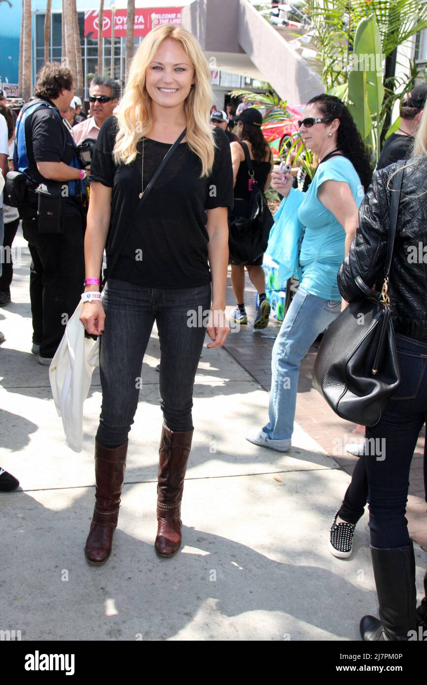 LOS ANGELES - APR 12: Malin Akerman at the Long Beach Grand Prix Pro ...