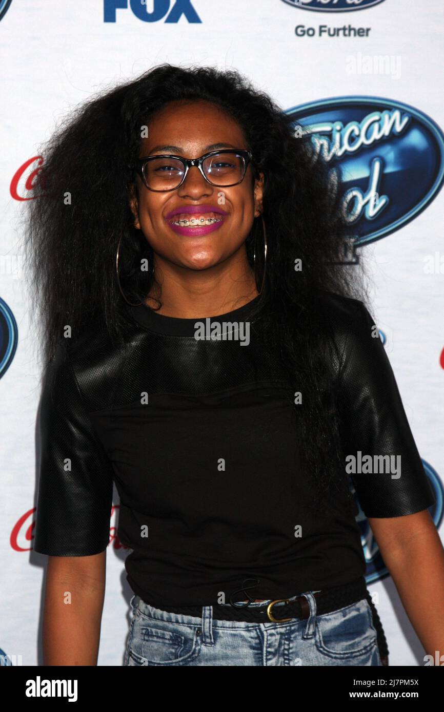 LOS ANGELES - FEB 20: Malaya Watson at the American Idol 13 Finalists ...