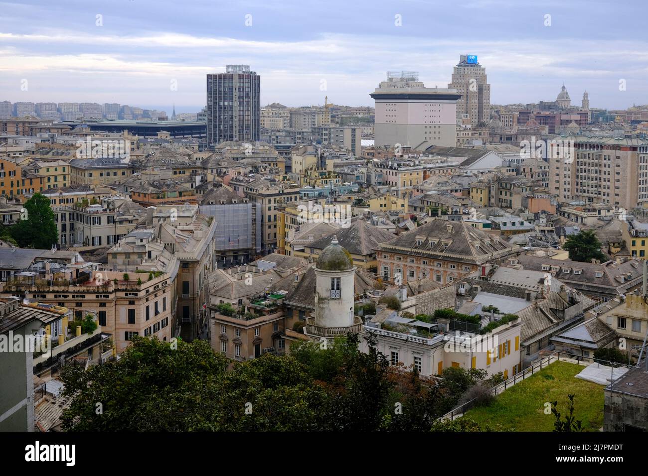 Skyline genoa hi-res stock photography and images - Alamy
