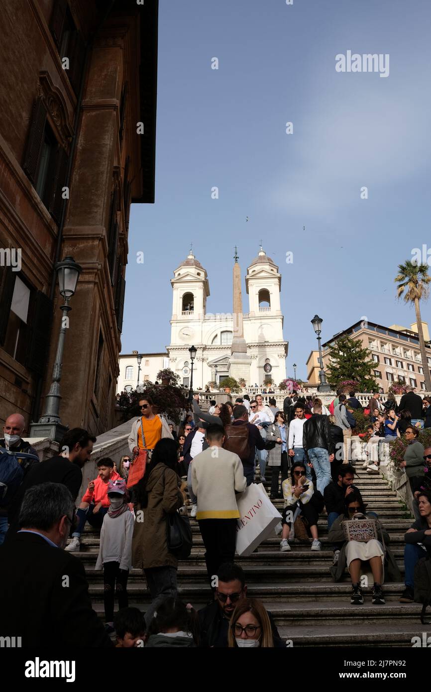 Spanish steps in rome italy hi-res stock photography and images - Alamy