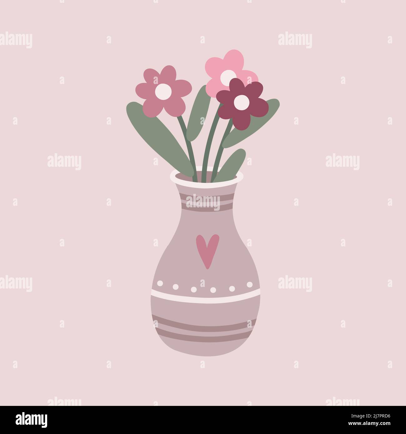 Cartoon vase of flowers hi-res stock photography and images - Alamy