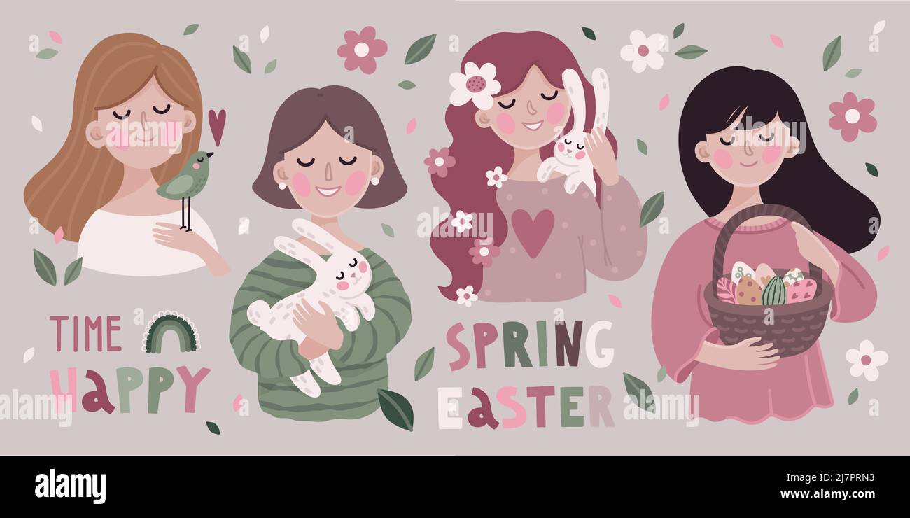 Art for girls Stock Vector Images - Alamy