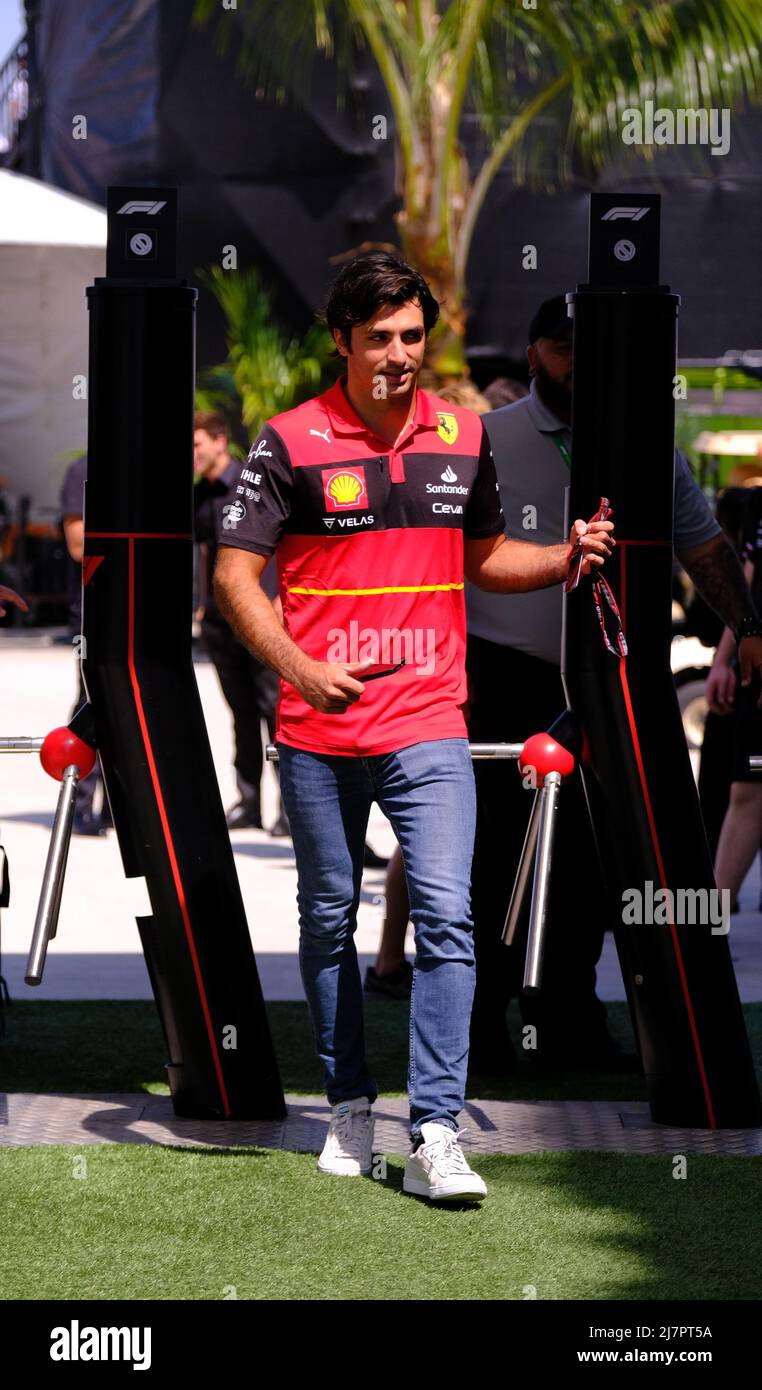 May 6th, 2022: Carlos Sainz, Team Ferrari driver #55 during the Formula ...