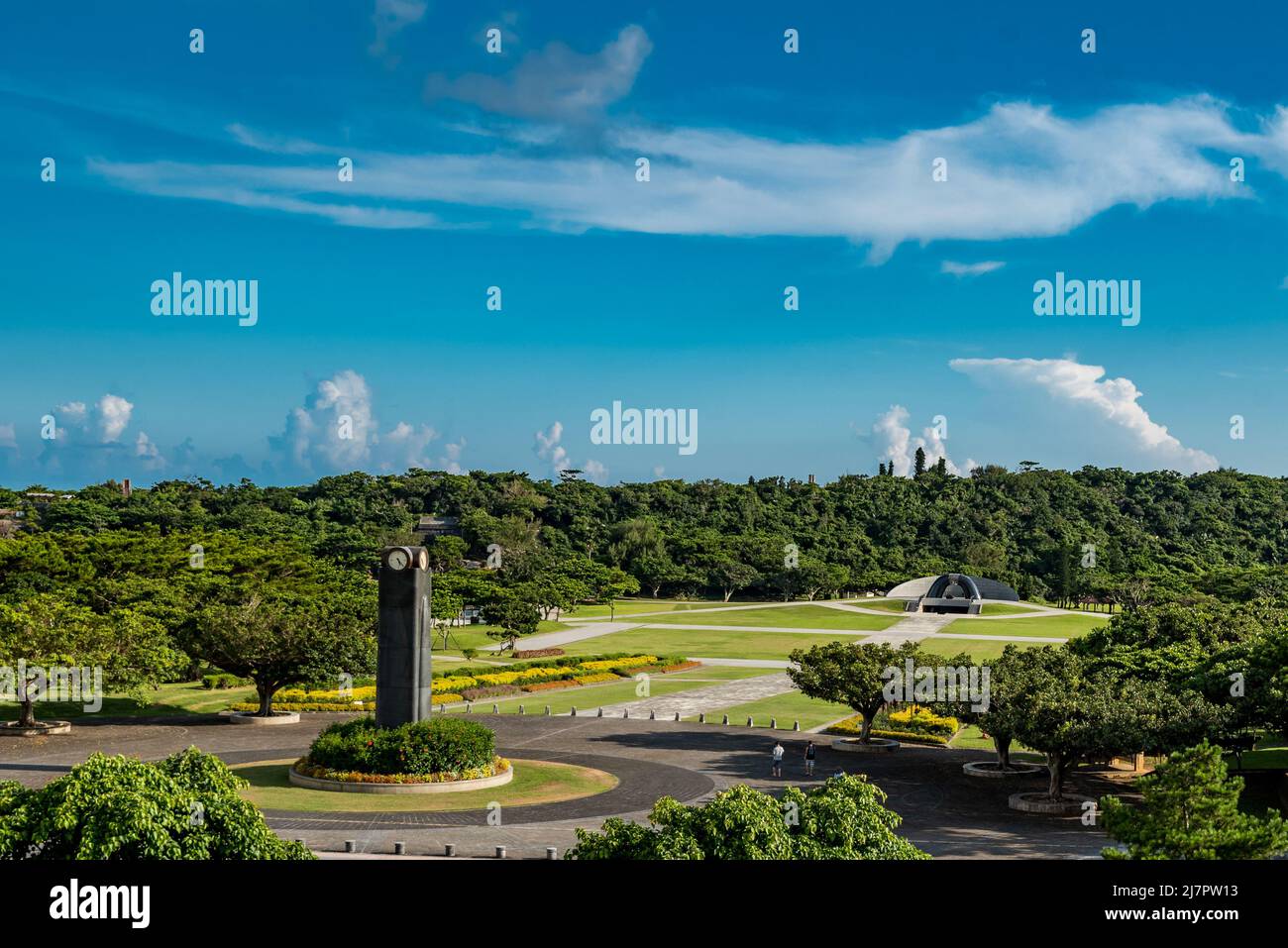 Monuments in Okinawa Memorial Peace Park in Itoman Stock Photo - Alamy