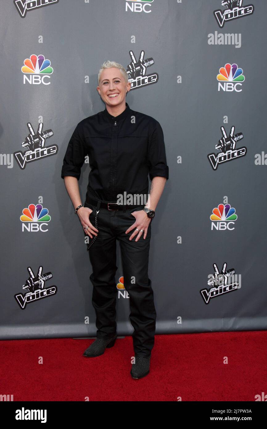 LOS ANGELES - APR 15: Kristen Merlin at the NBC's "The Voice" Season 6 ...