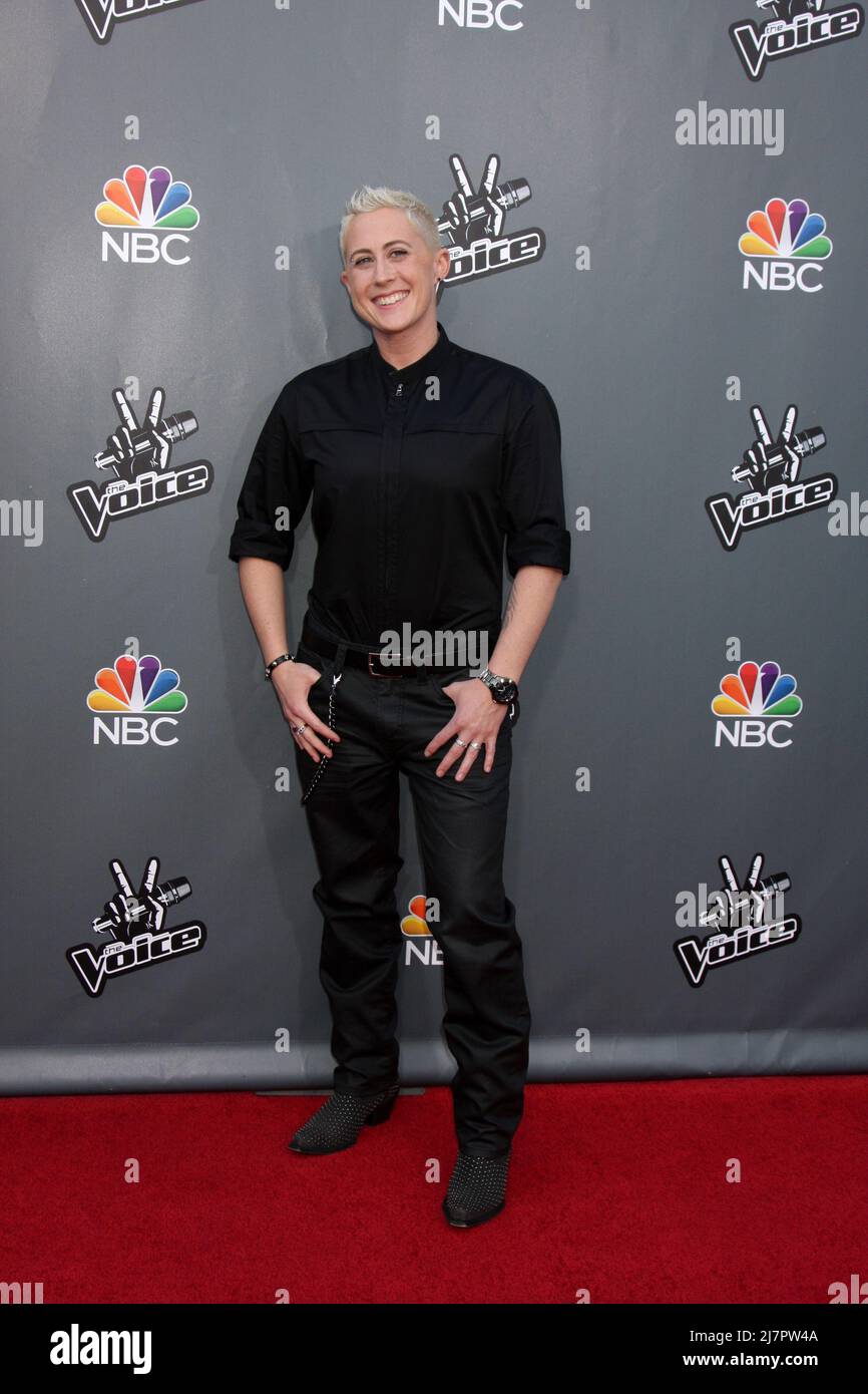 LOS ANGELES - APR 15: Kristen Merlin at the NBC's "The Voice" Season 6 ...