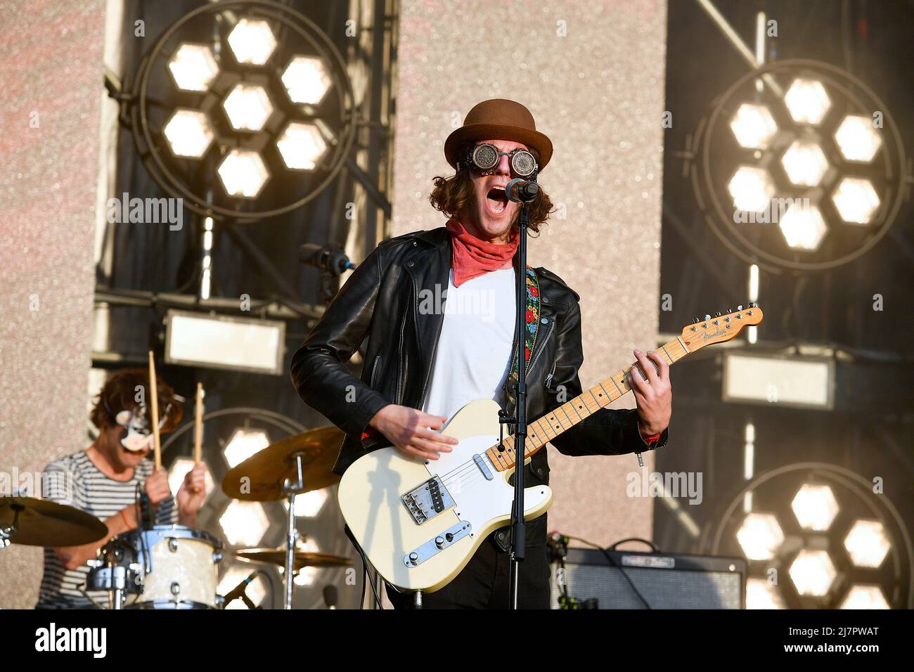 Turin, Italy. 10th May, 2022. Circus Mircus rock band represents ...