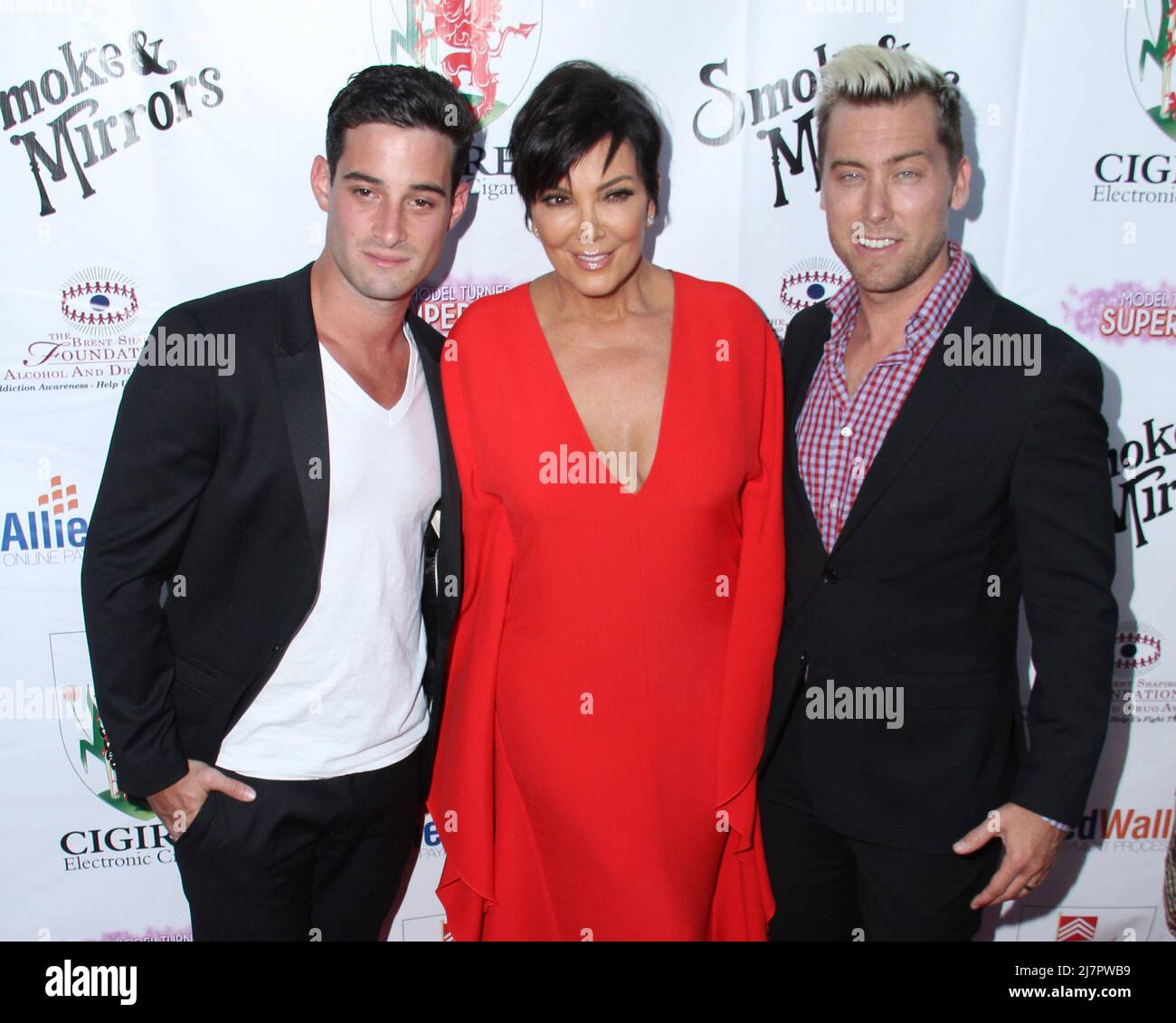 LOS ANGELES - SEP 13: Kris Jenner, Lance Bass at the 2014 Brent Shapiro ...