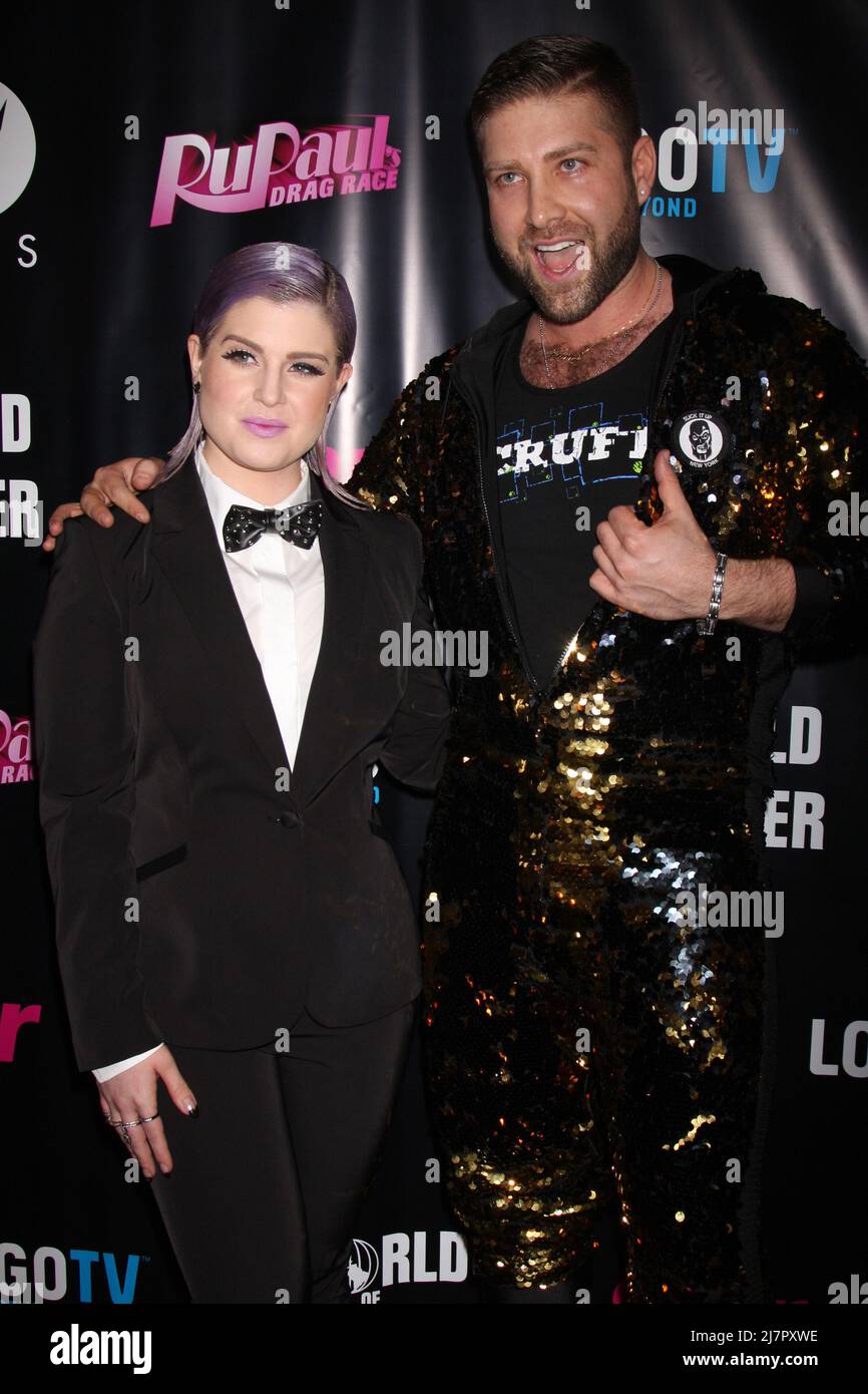 LOS ANGELES - FEB 17: Kelly Osbourne, Johnny Scruff at the "RuPaul's ...