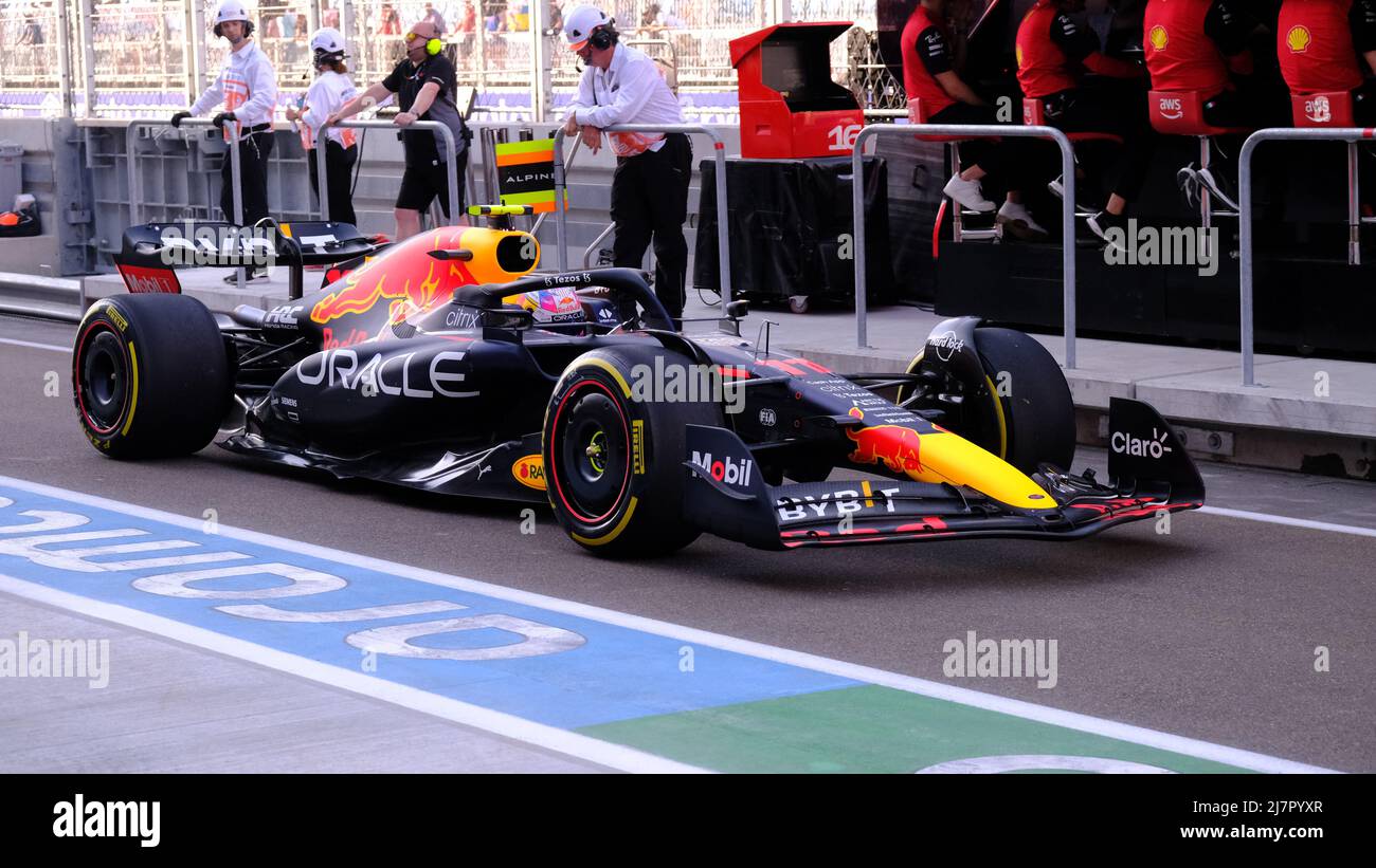 May 6th, 2022: Sergio Perez, Team Red Bull Racing driver #11 during the ...