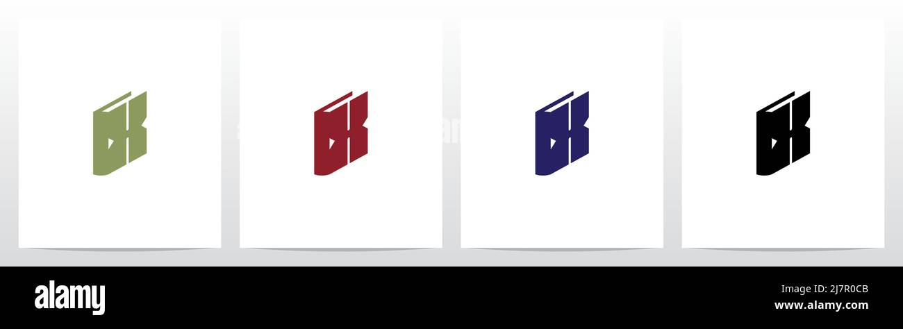 Book With Marker Letter Logo Design X Stock Vector Image & Art - Alamy