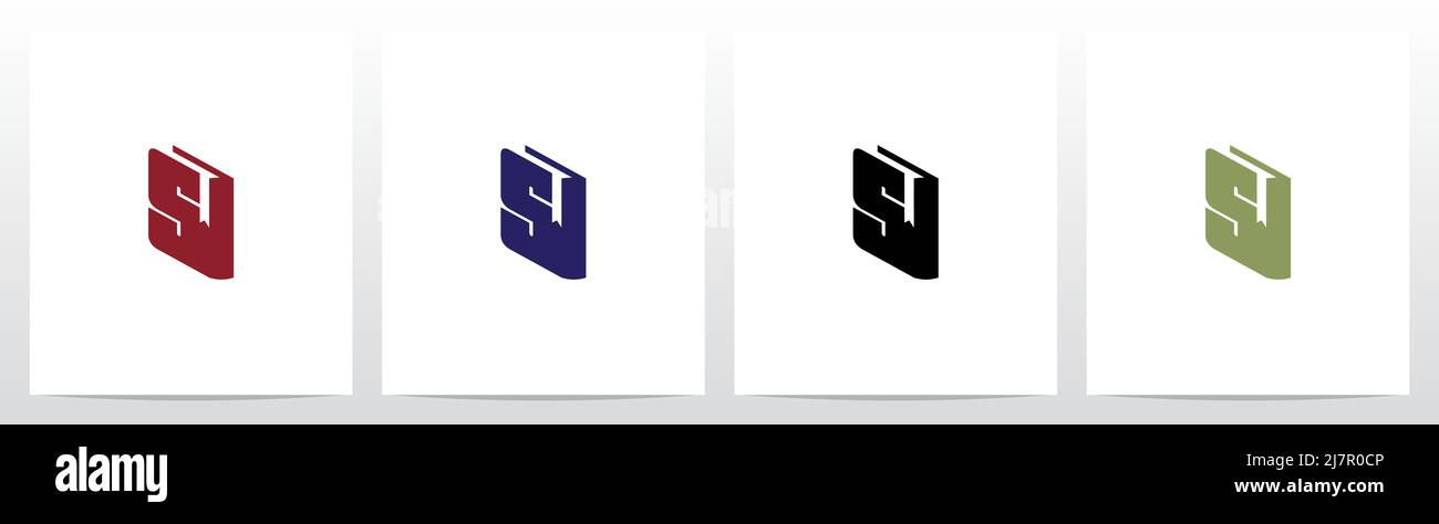 Book With Marker Letter Logo Design S Stock Vector Image & Art - Alamy