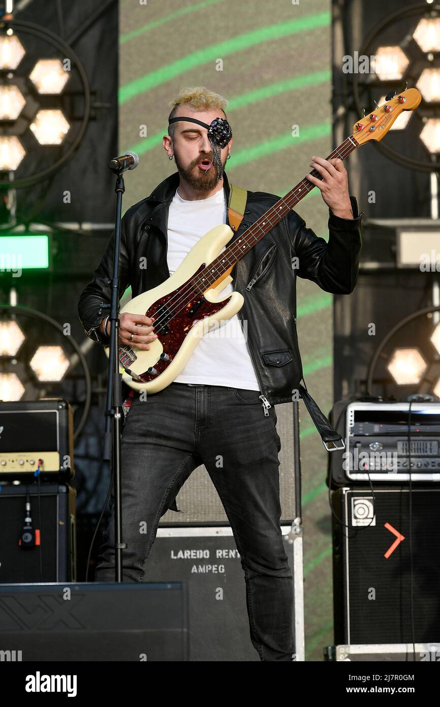 May 10, 2022, Turin, Italy: Circus Mircus rock band represents Georgia ...