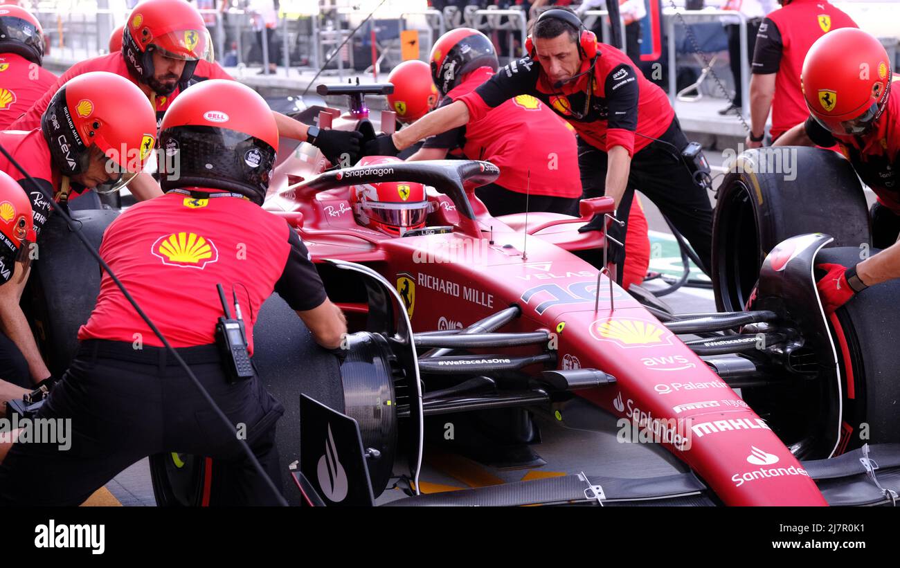 May 6th, 2022: Charles Leclerc, Team Ferrari driver #16 during the ...