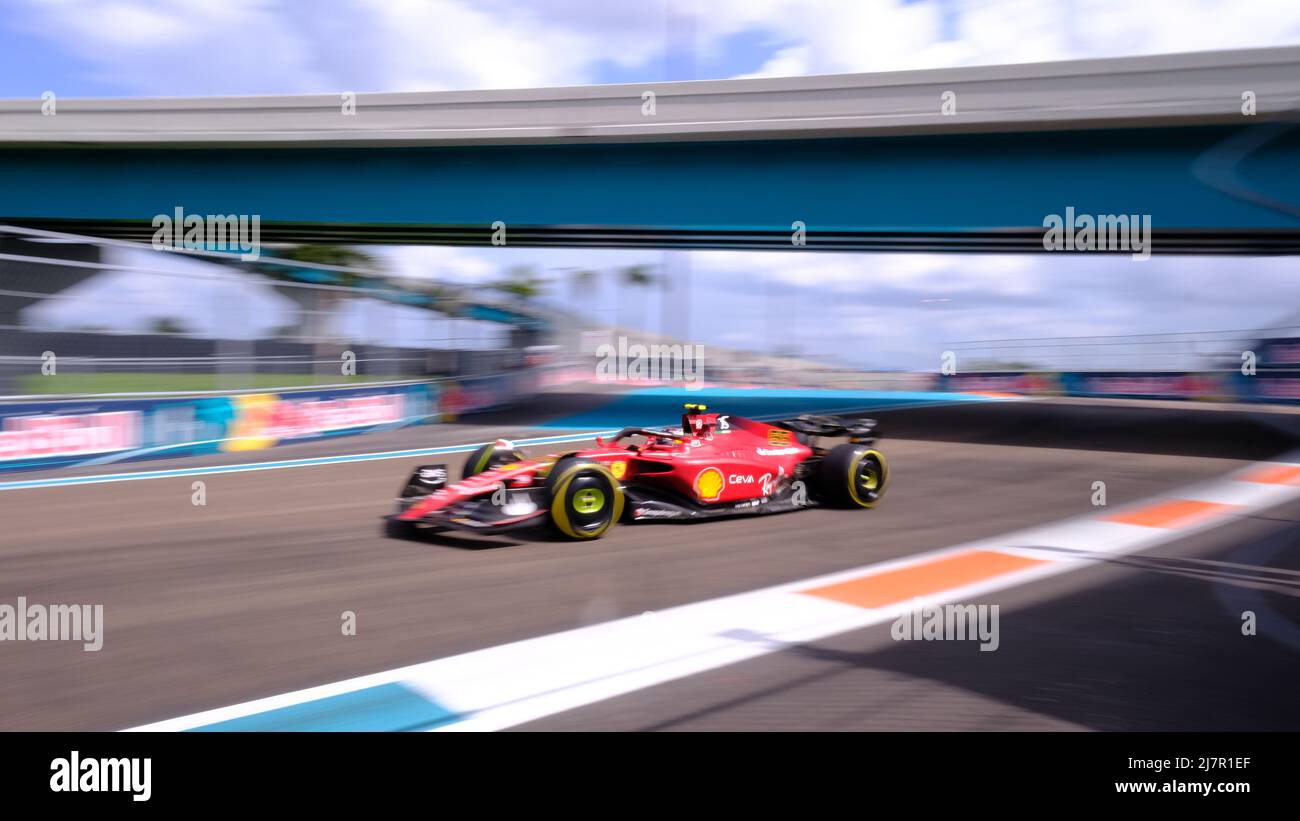 May 8th, 2022: Carlos Sainz, Team Ferrari driver #55 during the Formula ...