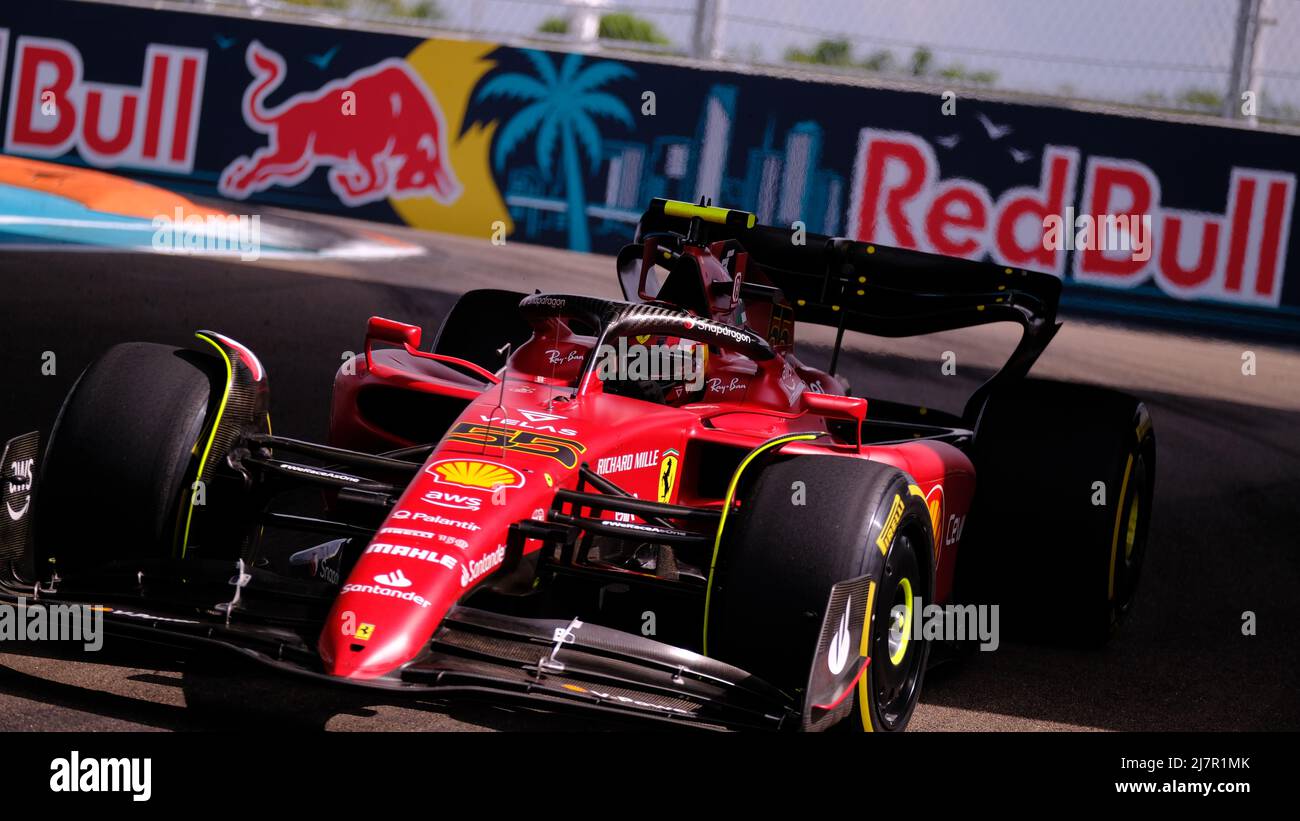 May 8th, 2022: Carlos Sainz, Team Ferrari driver #55 during the Formula ...