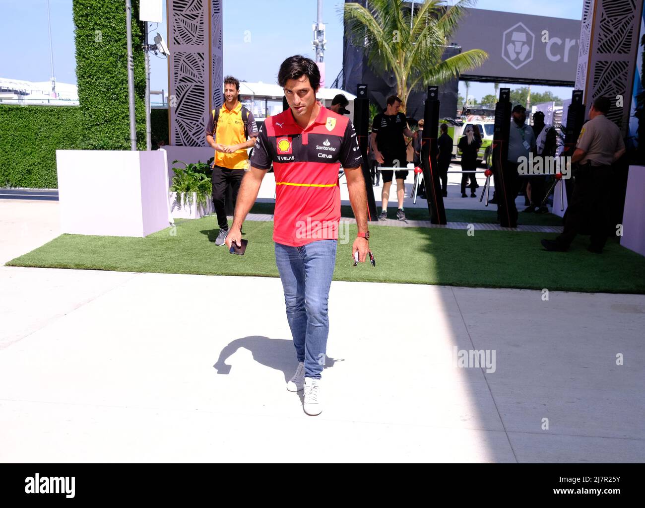 May 6th, 2022: Carlos Sainz, Team Ferrari driver #55 during the Formula ...