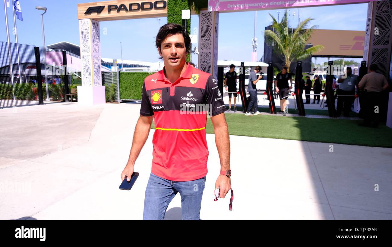 May 6th, 2022: Carlos Sainz, Team Ferrari driver #55 during the Formula ...