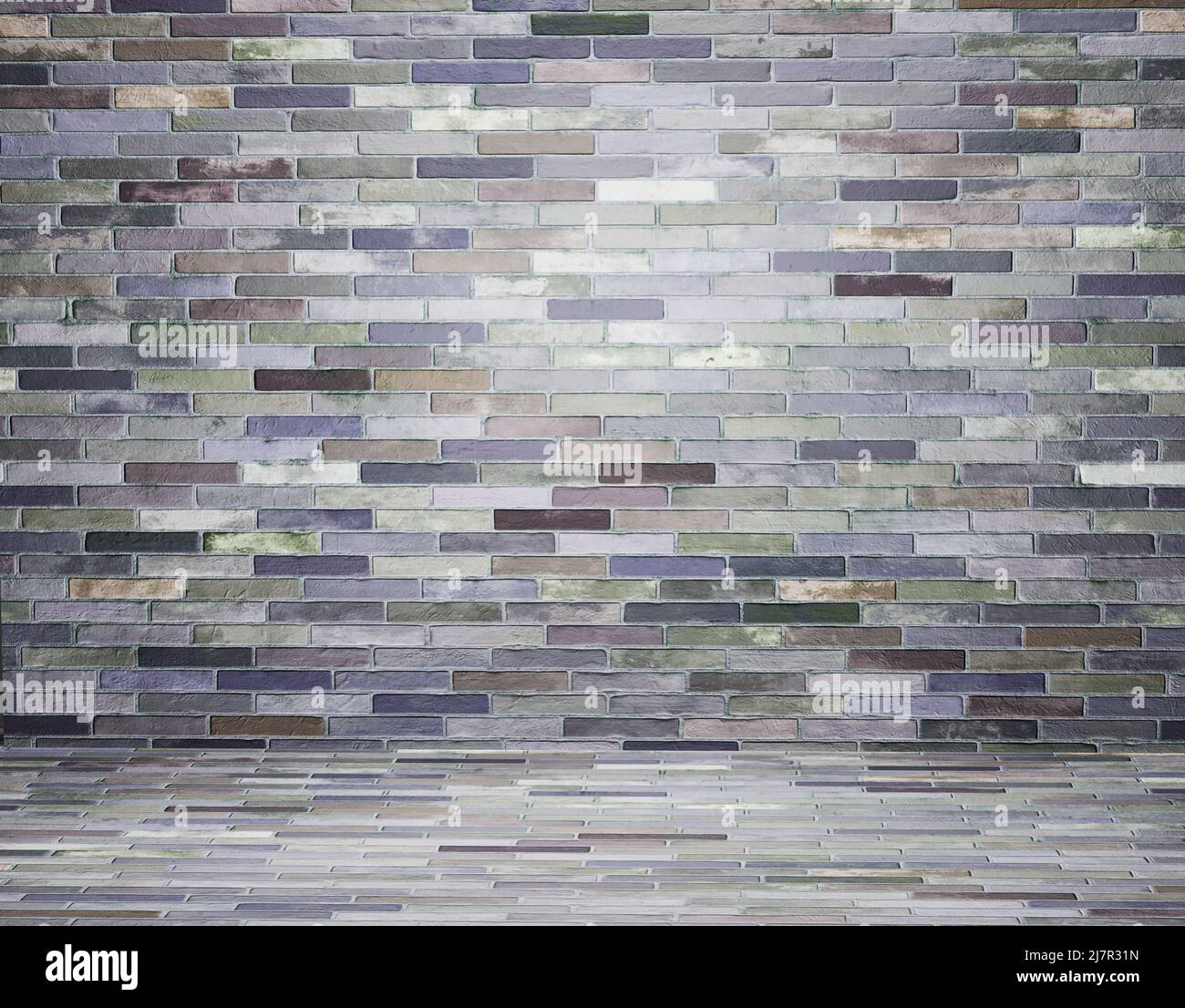 3d abstract wall of colorful pattern bricks. for wall decoration Stock ...