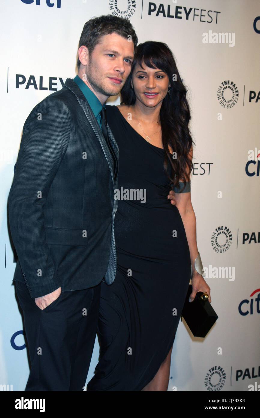 Joseph Morgan And Persia White Holding Hands