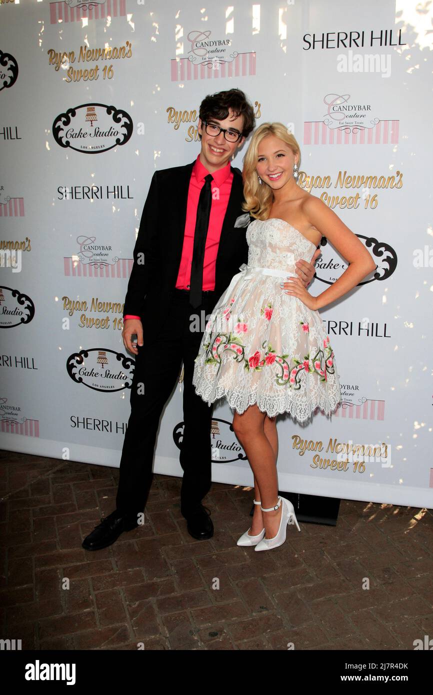 LOS ANGELES - APR 27: Joey Brogg, Audrey Whitby at the Ryan Newman's ...