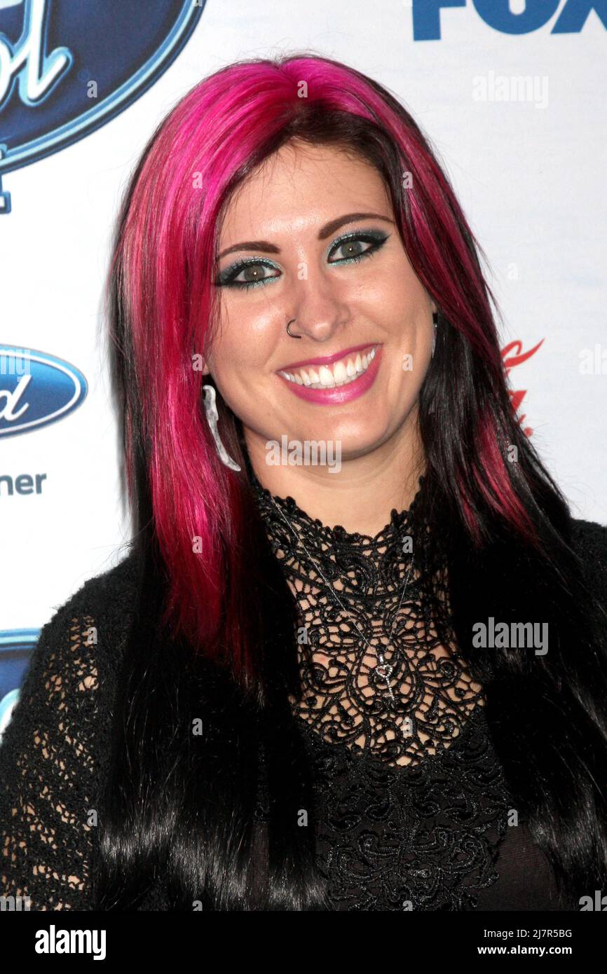 LOS ANGELES - FEB 20: Jessica Meuse at the American Idol 13 Finalists ...