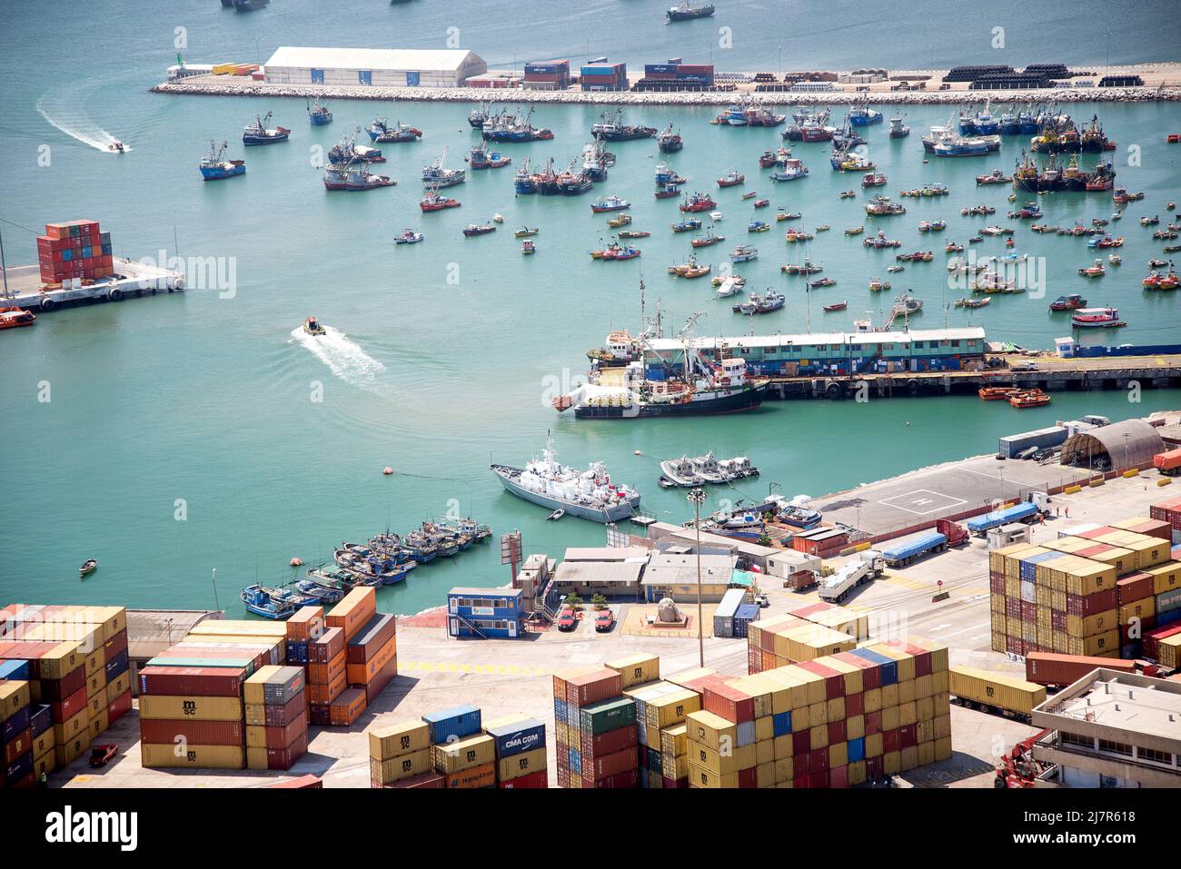 Working Port of Arica Chile Stock Photo - Alamy