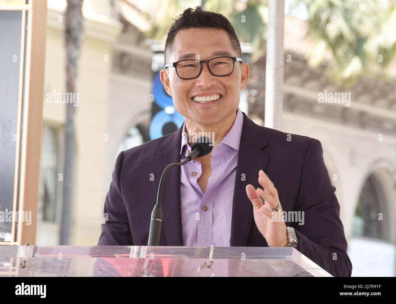 Los Angeles, USA. 10th May, 2022. Daniel Dae Kim speaking at the James ...