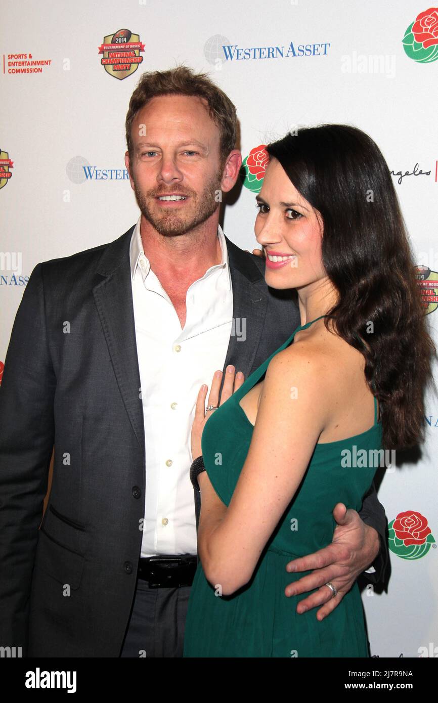 LOS ANGELES - JAN 5: Ian Ziering, Erin Kristine Ludwig at the BCS ...