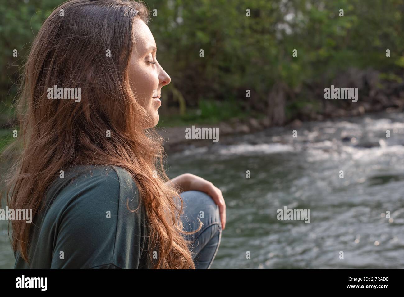 Person sunlight nature hi-res stock photography and images - Alamy