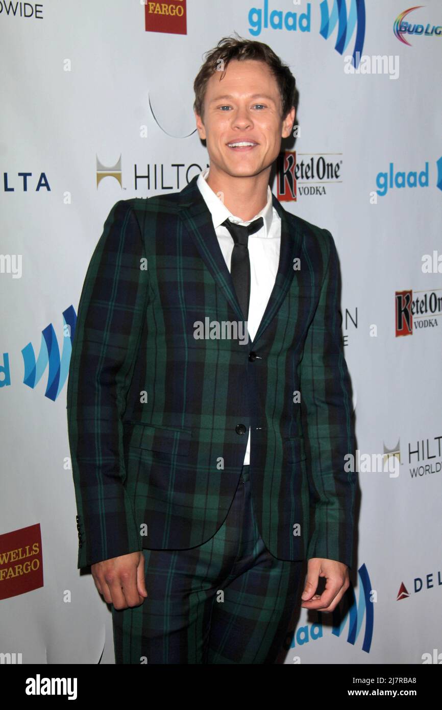 LOS ANGELES - APR 12: Guy Wilson at the GLAAD Media Awards at Beverly ...