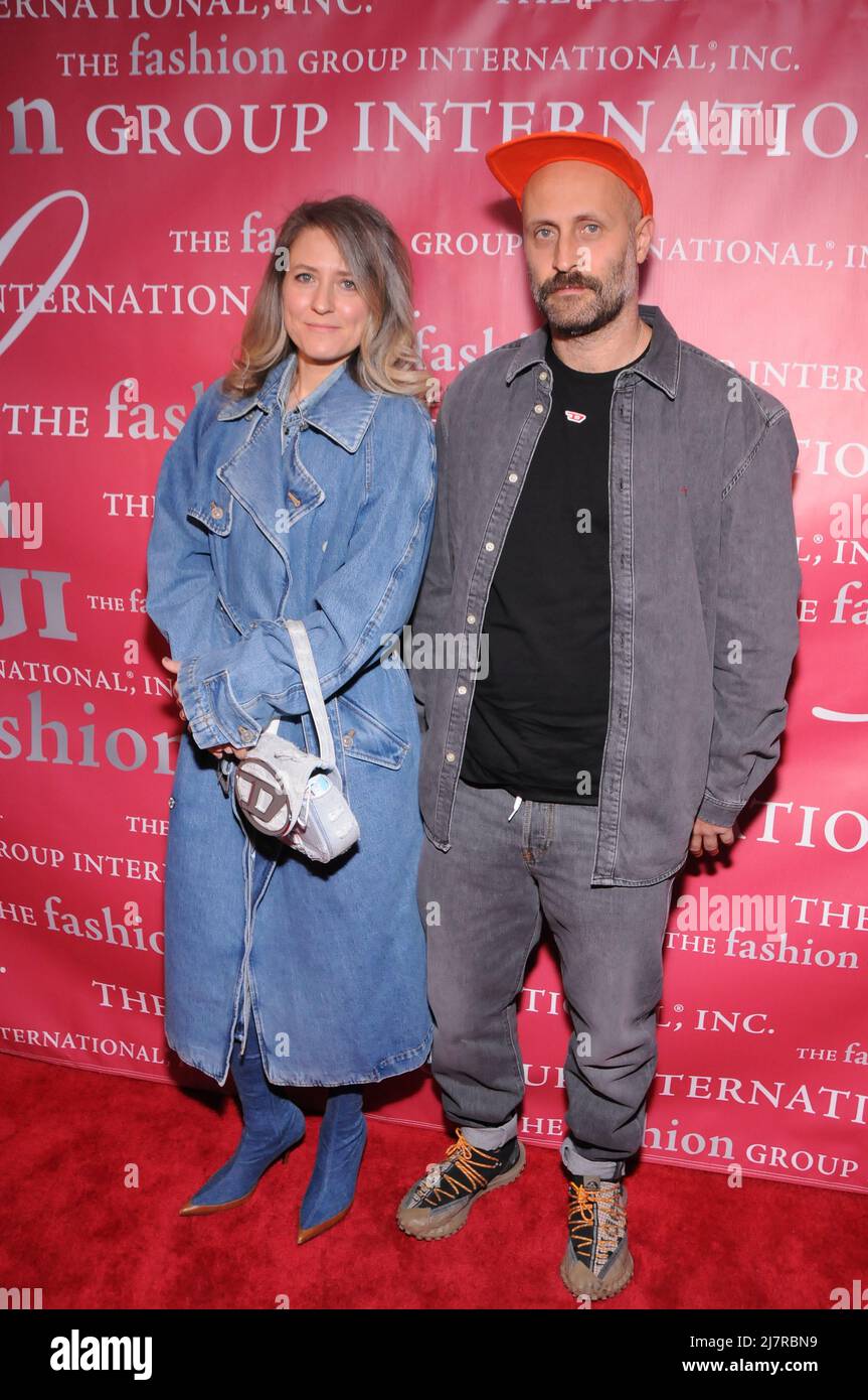 New York, United States. 10th May, 2022. Alessia Rosso and Andrea Rosso ...