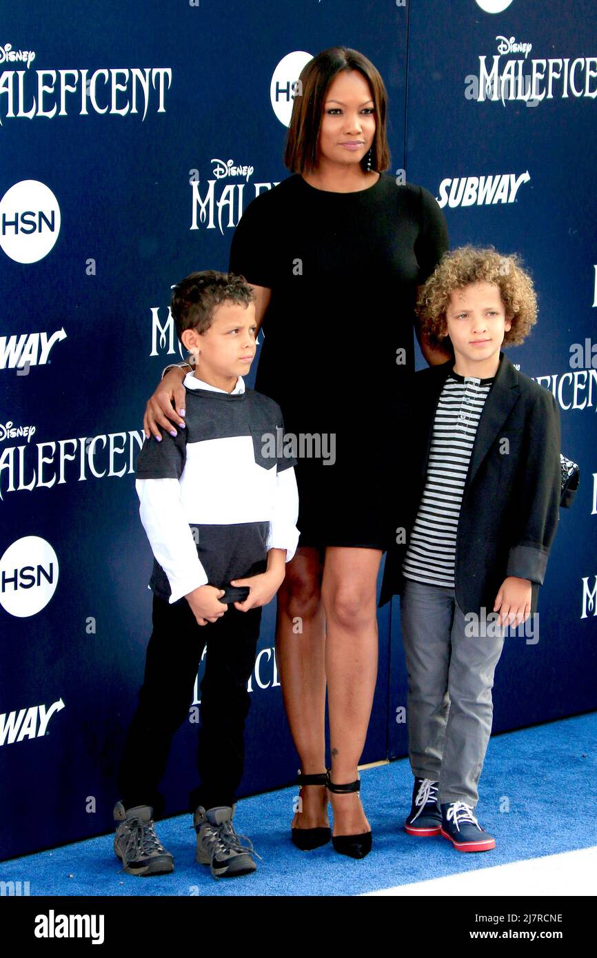 LOS ANGELES - MAY 28: Garcelle Beauvais, sons at the "Maleficent" World ...