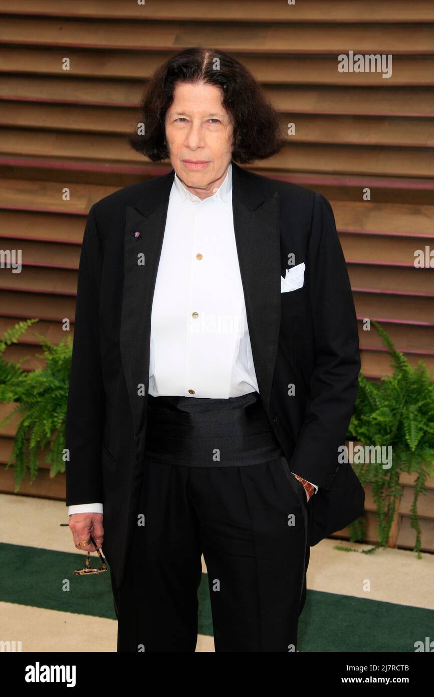 LOS ANGELES - MAR 2: Fran Lebowitz at the 2014 Vanity Fair Oscar Party ...